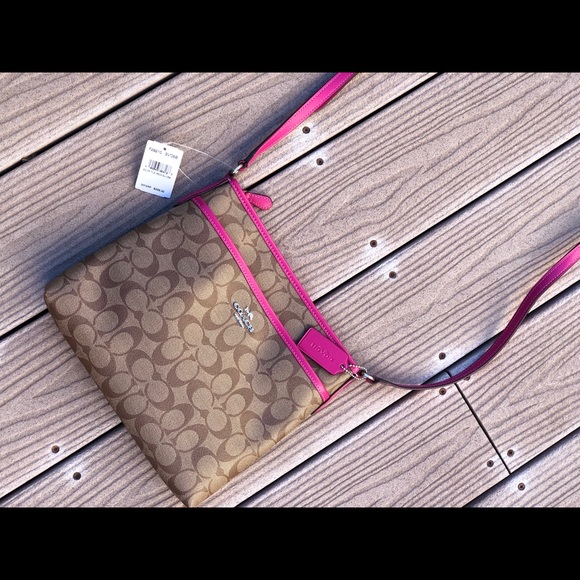 Coach | Bags | Nwt Coach Signature Hot Pink Crossbody Handbag | Poshmark